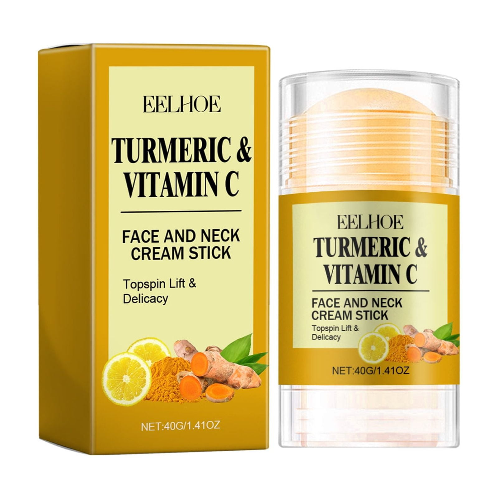 Turmeric And Vitamin C Face And Neck Cream Stick On The Go Deeply