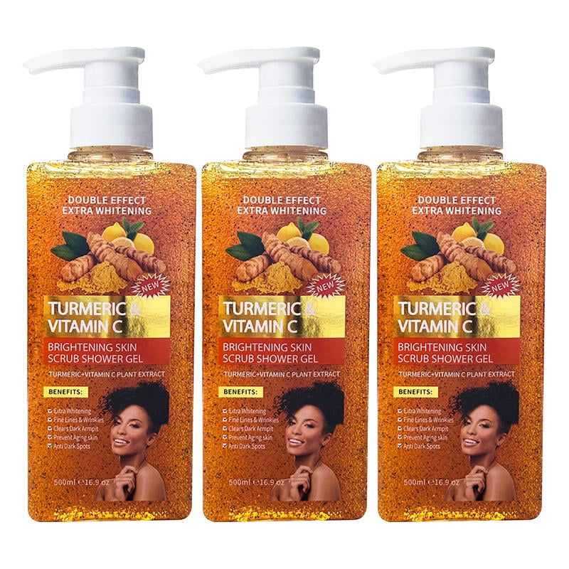 Turmeric & Vitamin C Glow Body Wash – 500ml Moisturizing Scrub for ...
