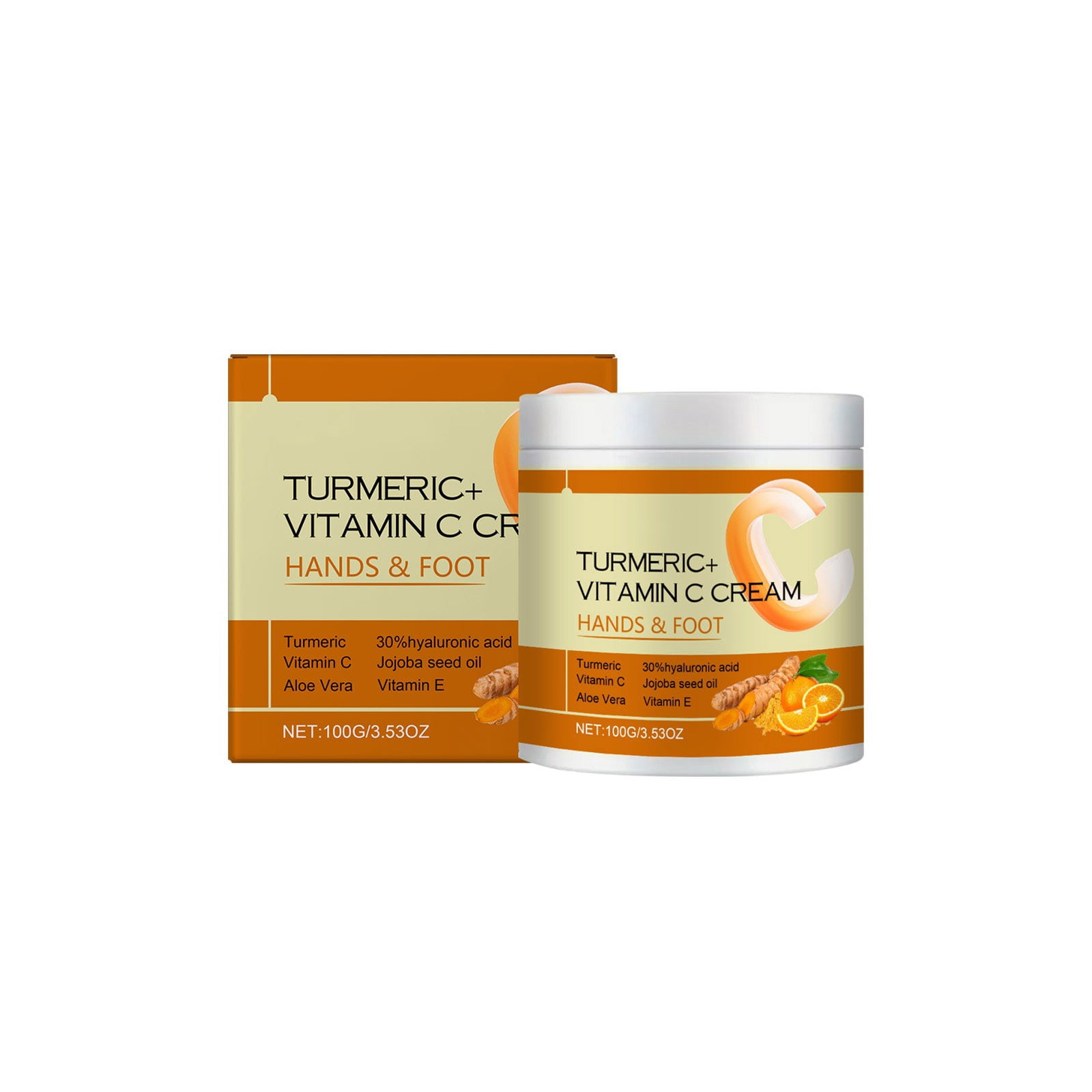 Turmeric Vitamin C Hand & Foot Cream Moisturizer, Turmeric Glow ...