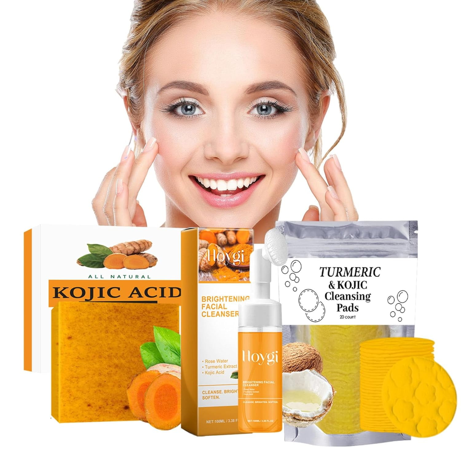 Turmeric Wash And Care 3 Piece Set,Turmeric Wash And Care Three Piece ...