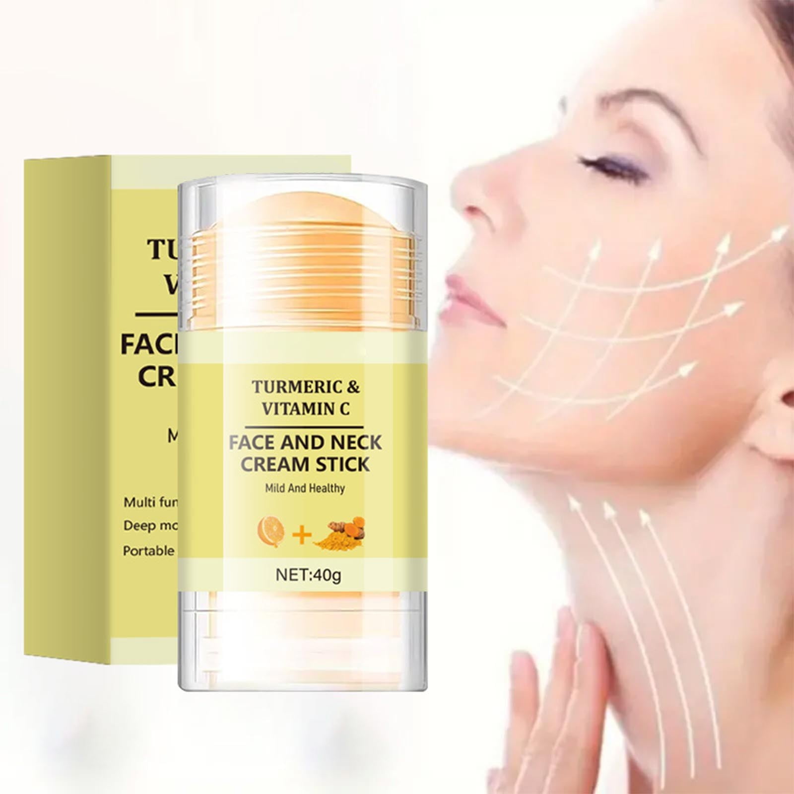 Turmeric and Vitamin C Facial and Neck Moisturizing Stick 40g for ...