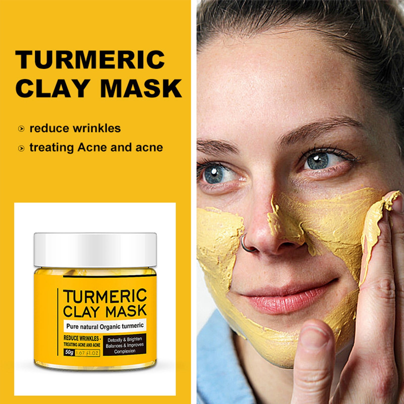 Turmerics Mud Facial Mask, Anti-Wrinkle, Firming, Moisturizing And ...