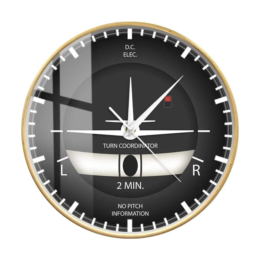 Turn Coordinator Modern Wall Clock Aviation Artificial Horizon Wall ...