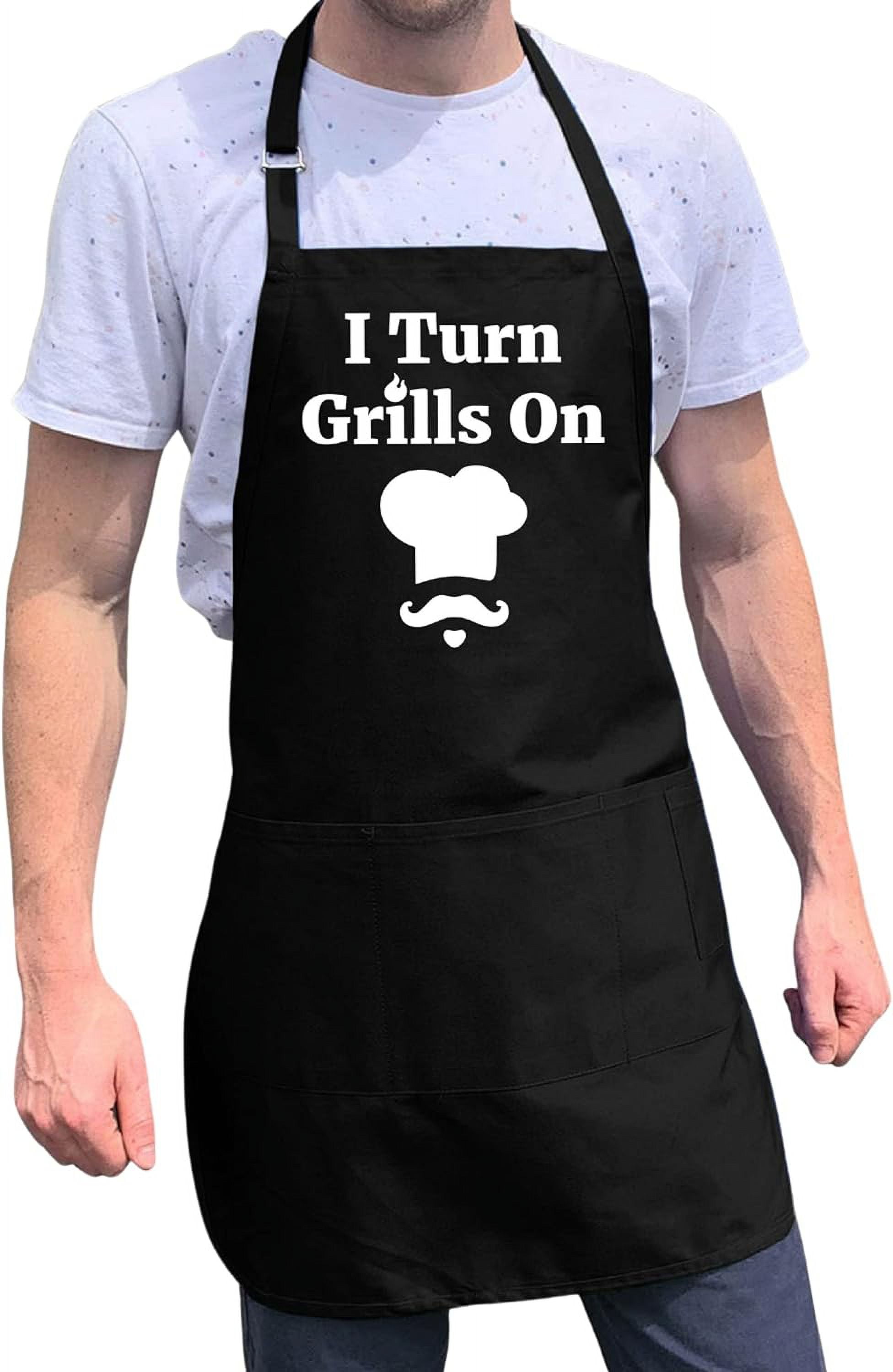 Turn Grills On Adjustable Apron for Men, One Size - Walmart.com