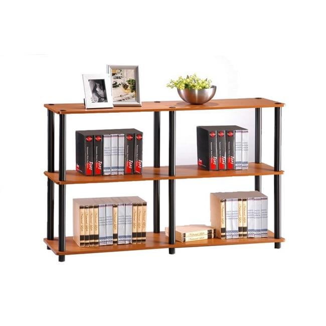 Turn-N-Tube 3-Tier Double Size Storage Display Rack, Light Cherry ...