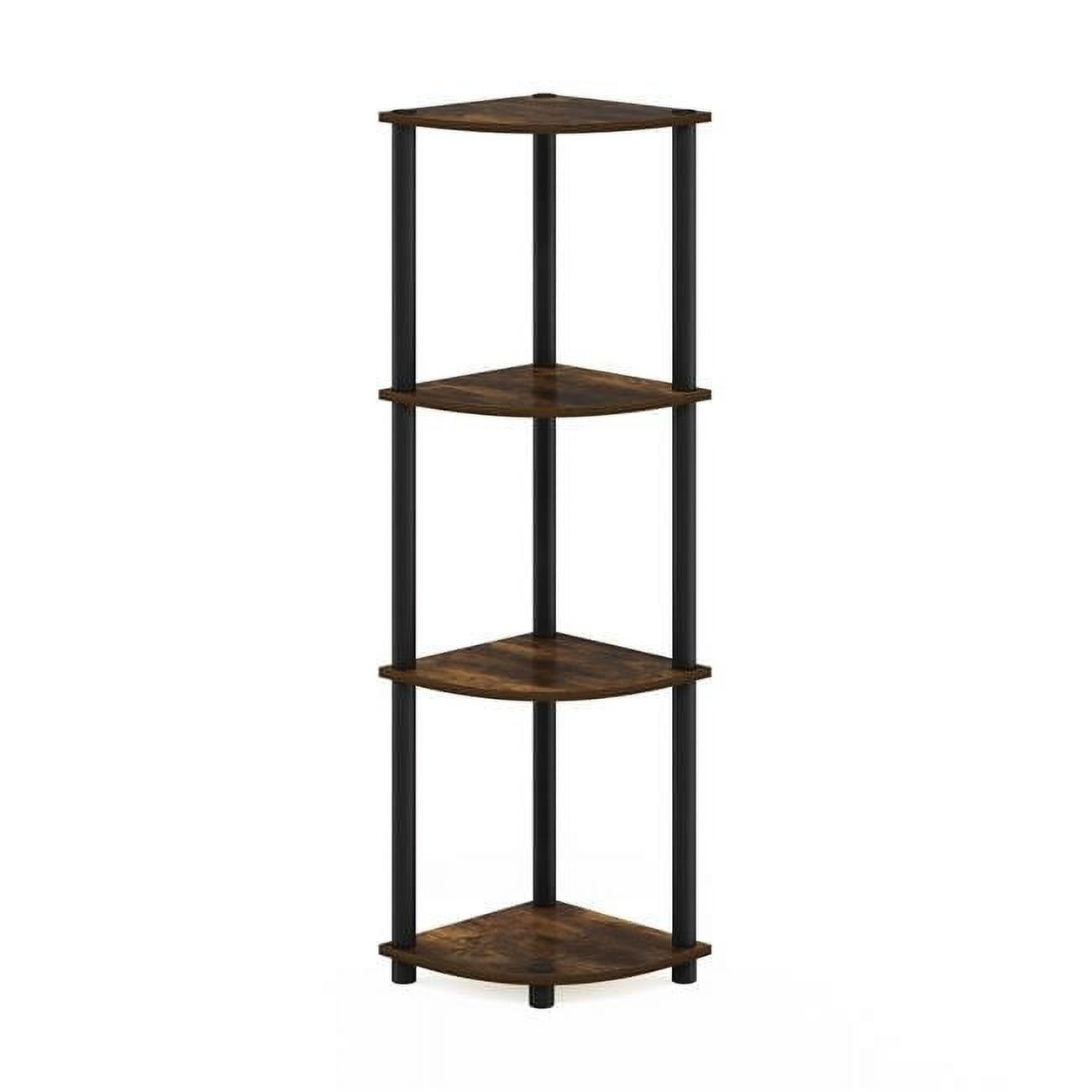 Turn-N-Tube 4-Tier Corner Display Rack Multipurpose Shelving Unit ...