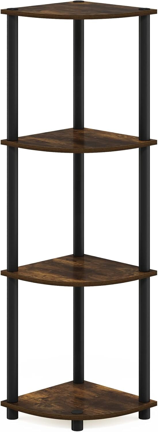 Turn-N-Tube 4-Tier Corner Display Rack Multipurpose Shelving Unit ...