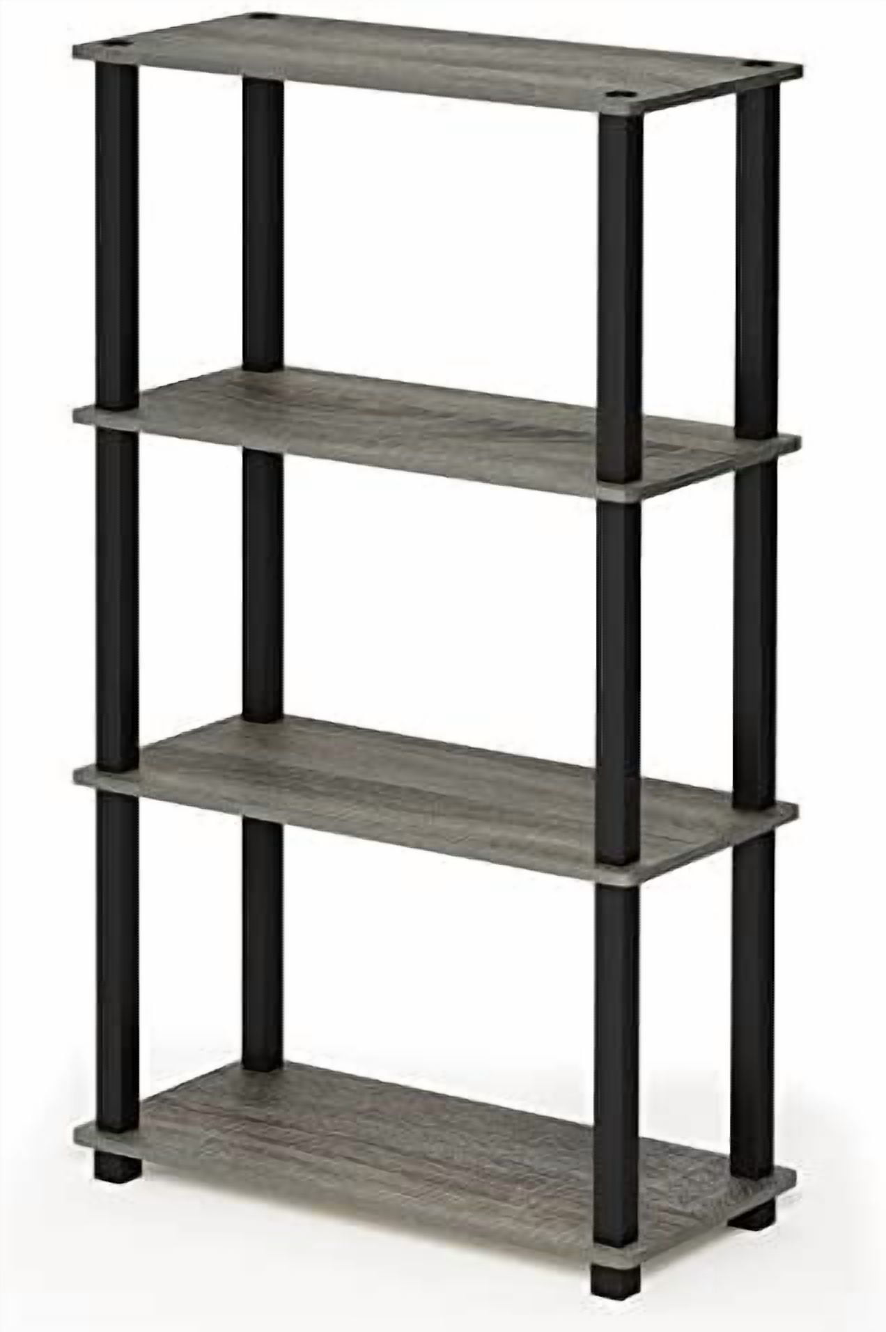Turn-N-Tube 4-Tier Multipurpose Shelf Display Rack, Square Tube, French ...