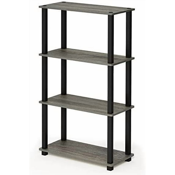 Turn-N-Tube 4-Tier Multipurpose Shelf Display Rack, Square Tube, French ...