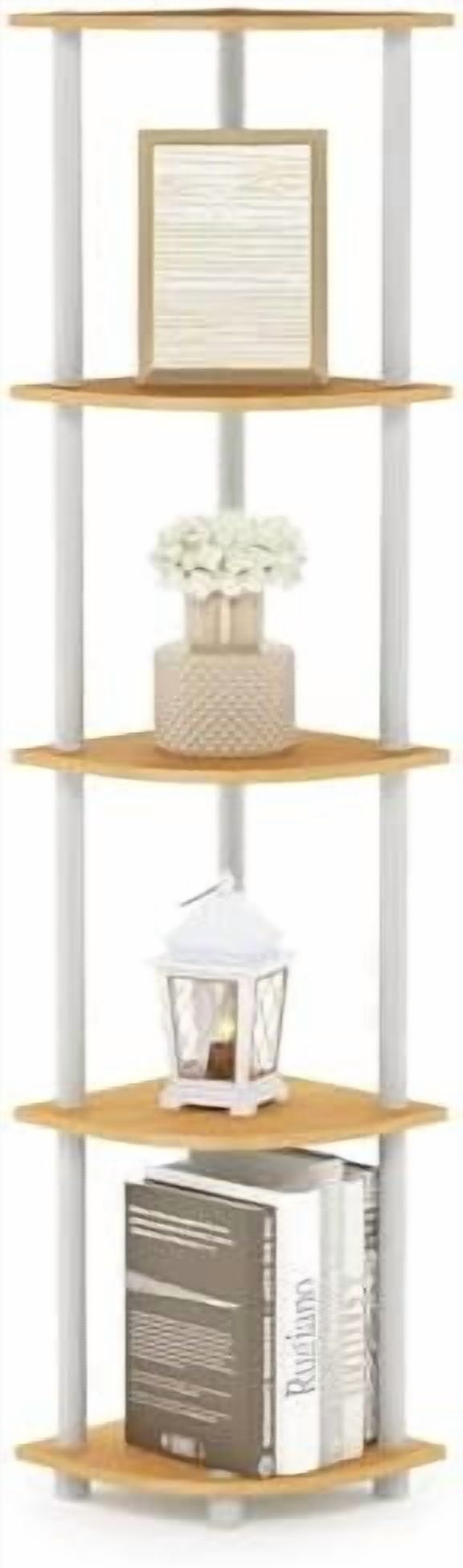 Turn-N-Tube 5 Tier Corner Display Rack Multipurpose Shelving Unit, 1 ...