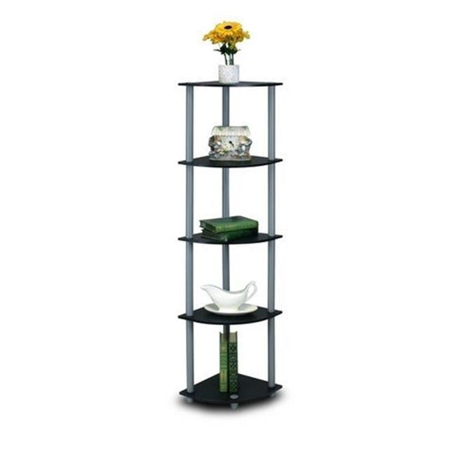 Turn-N-Tube 5 Tier Corner Display Rack Multipurpose Shelving Unit ...