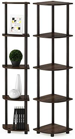 Turn-N-Tube 5 Tier Corner Display Rack Multipurpose Shelving Unit ...