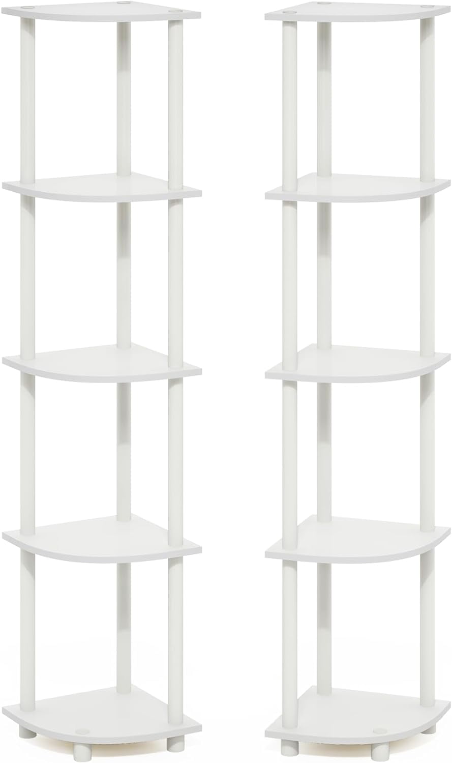 Turn-N-Tube 5 Tier Corner Display Rack Multipurpose Shelving Unit ...