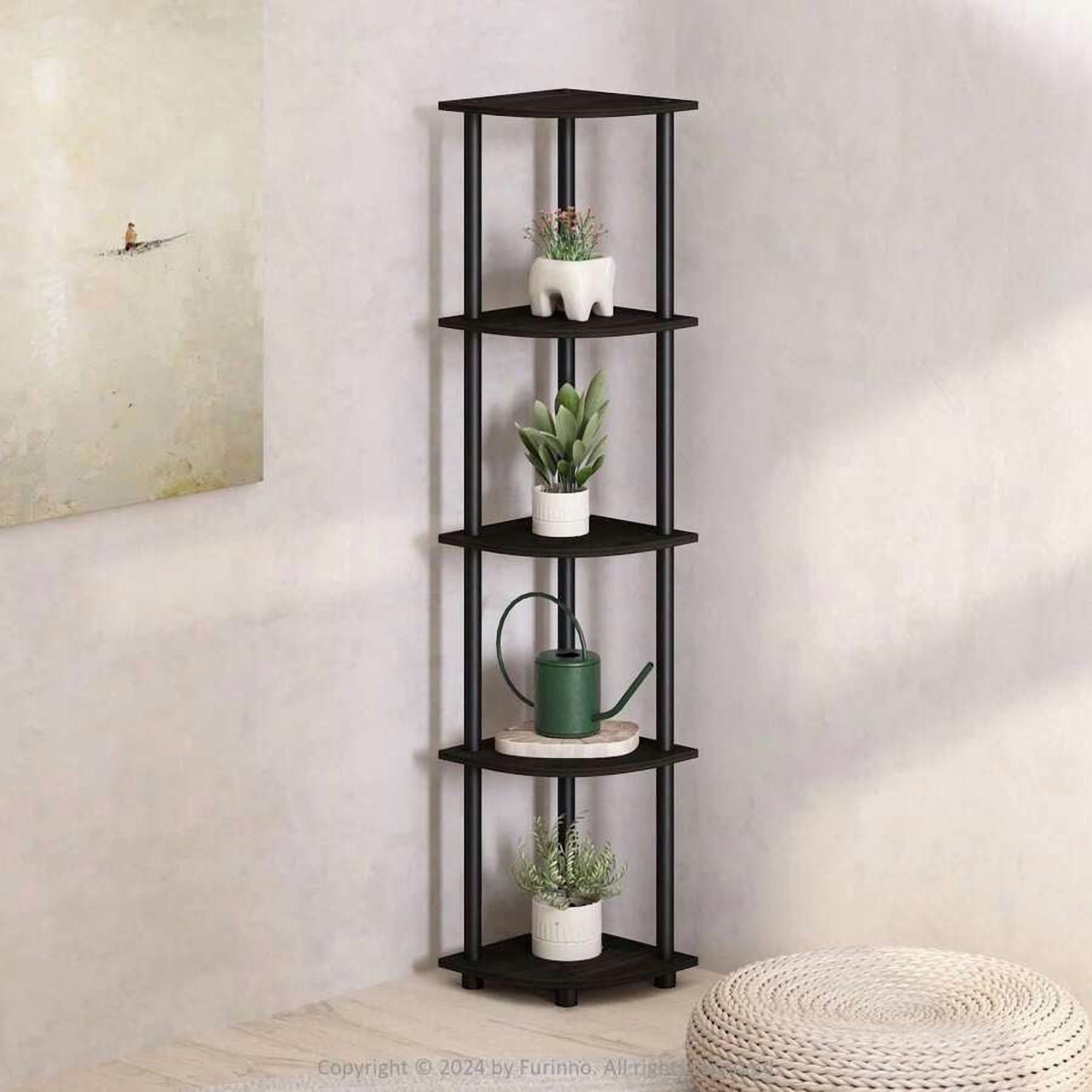 Turn-N-Tube 5 Tier Multipurpose Corner Display Rack Shelving Unit ...