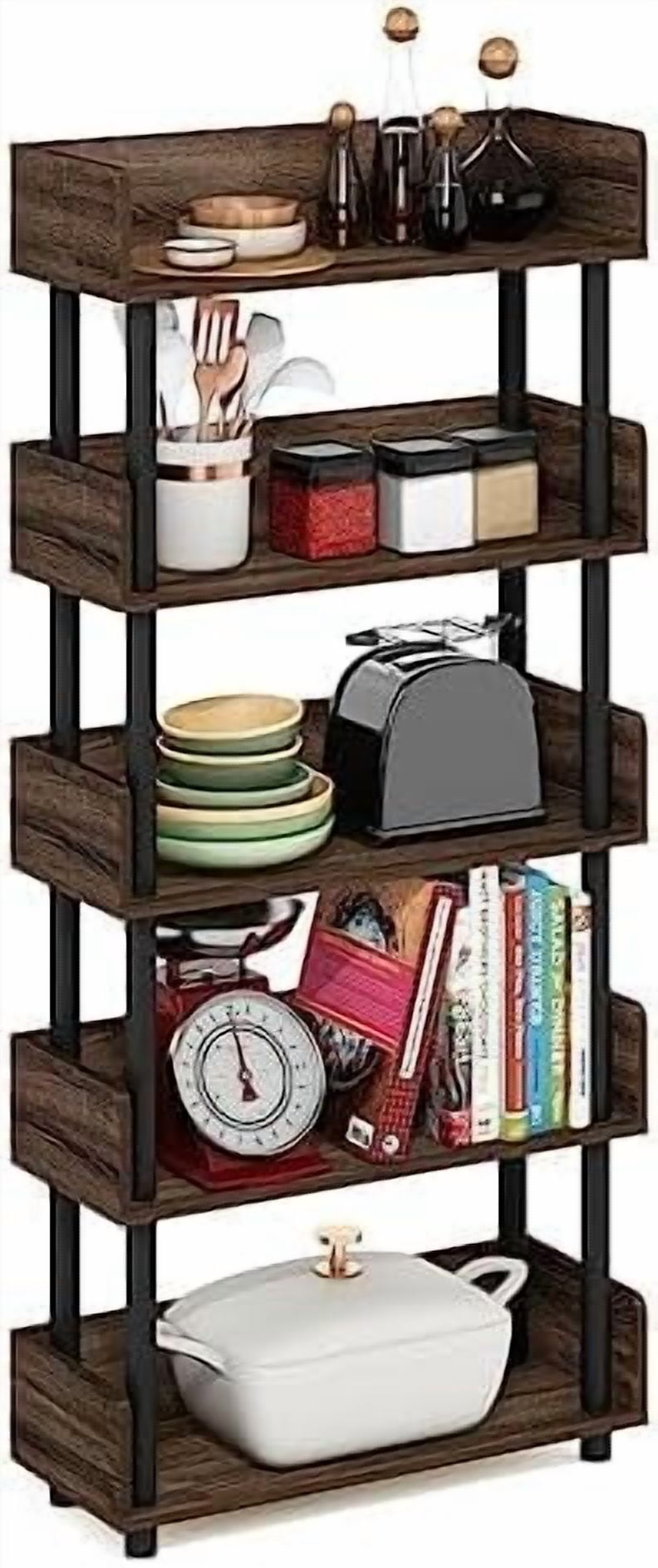 Turn-N-Tube 5-Tier Toolless Freestanding Multipurposes Display Rack ...