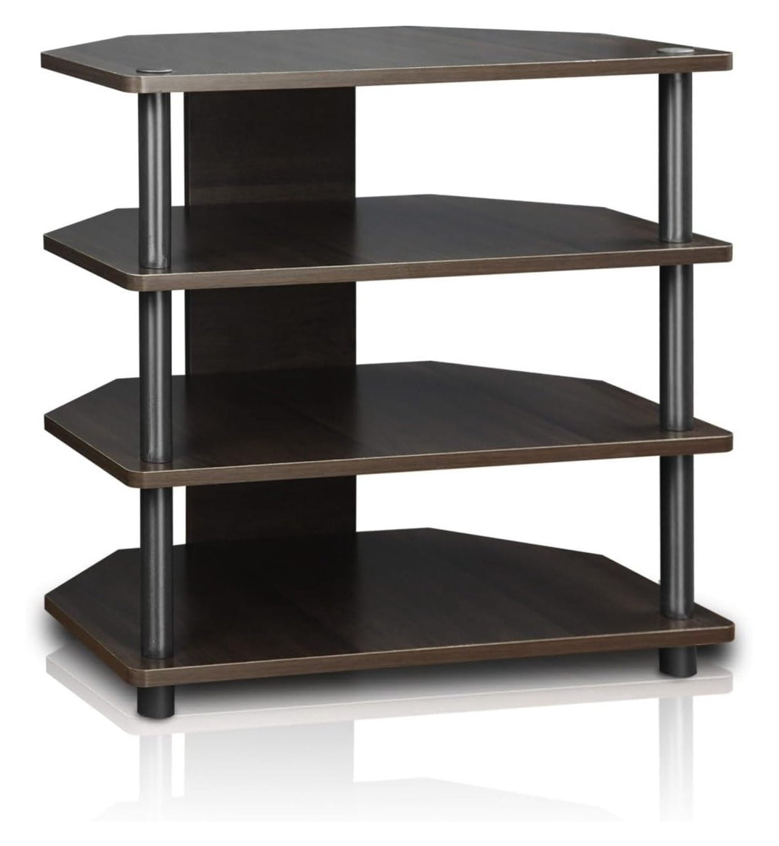 Turn-N-Tube Easy Assembly 4-Tier Petite Entertainment Center / TV Stand ...