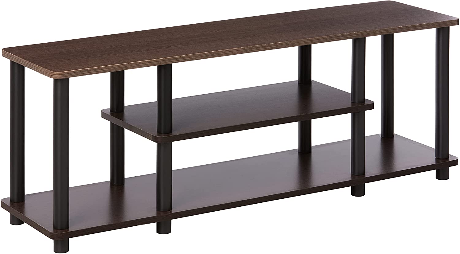 Turn-N-Tube No Tools 3D 3-Tier Entertainment TV Stand up to 50 inch TV ...