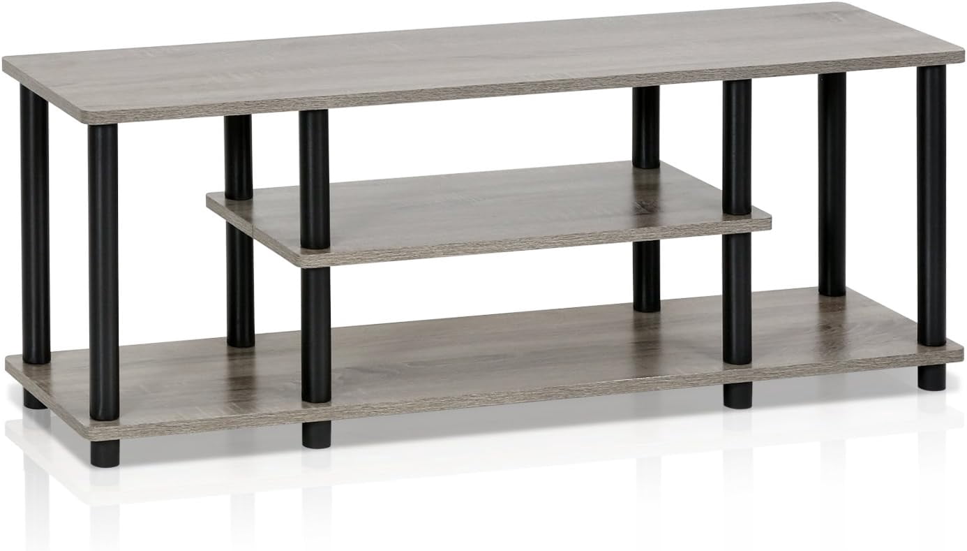 Turn-N-Tube No Tools 3D 3-Tier Entertainment TV Stand up to 50 inch TV ...