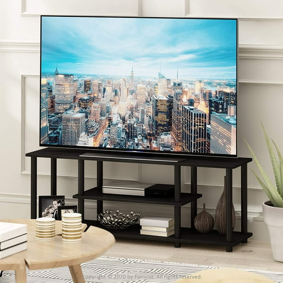 Turn-N-Tube No Tools 3D 3-Tier Entertainment TV Stand up to 50 inch TV ...