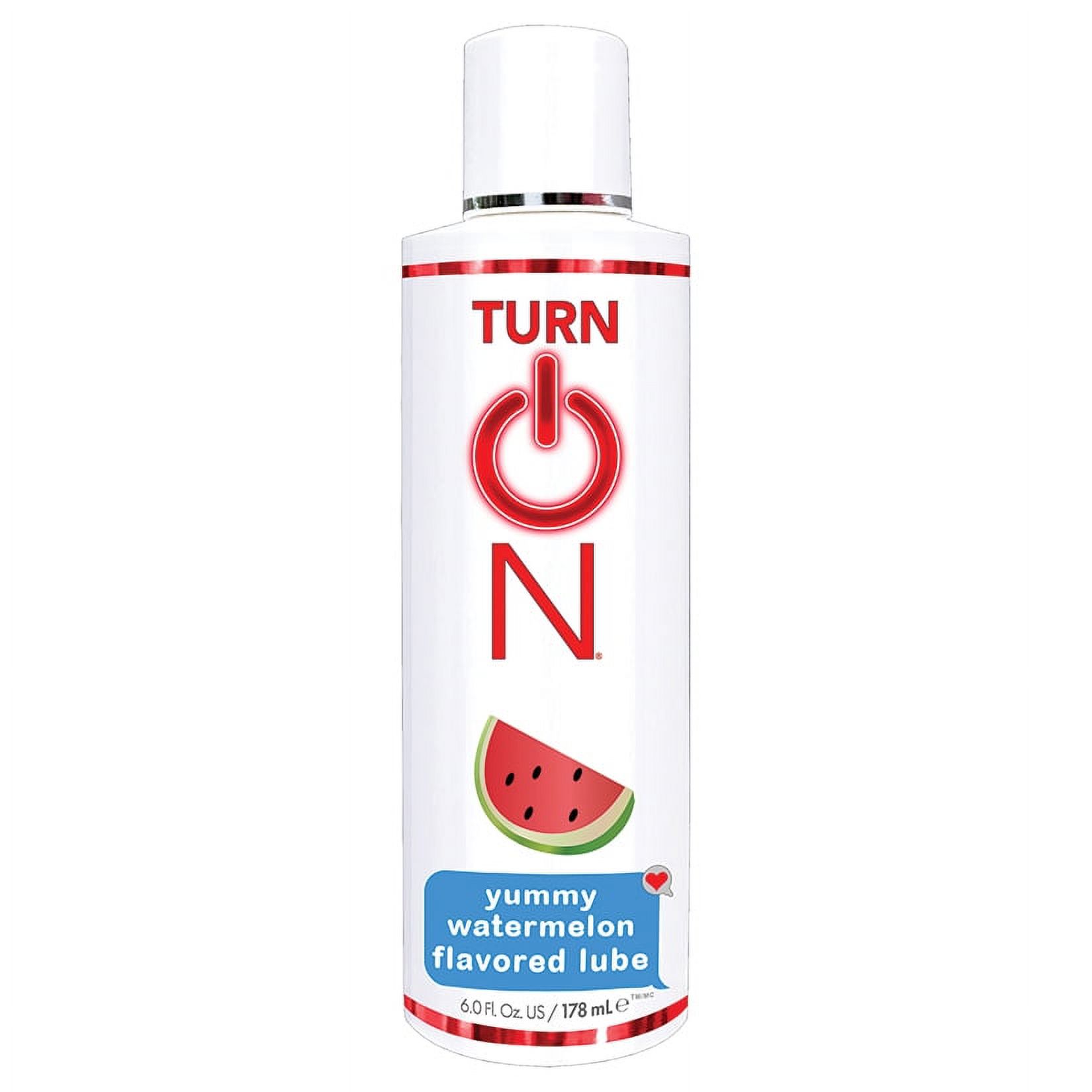 Turn On Yummy Lube -Watermelon Flavor - 6 Fl Oz - Flavored Edible ...