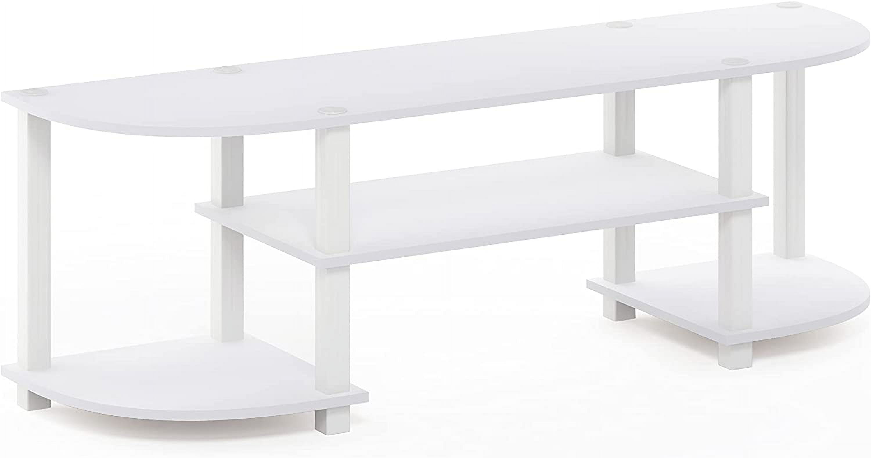 Turn-S-Tube Wide TV Entertainment Center, White - Walmart.com