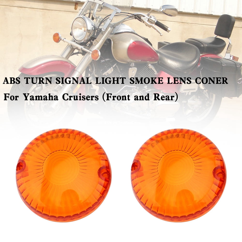 Turn Signal Light Lens Cover For Yamaha V Star 650 1100 Vmax 1200/1700 ...