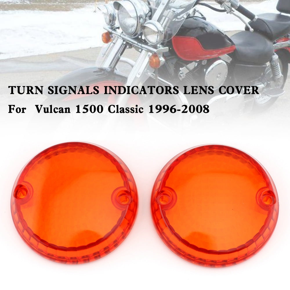 Turn Signals Indicators Lens Cover For Yamaha Kawasaki Vulcan 1500 VN ...