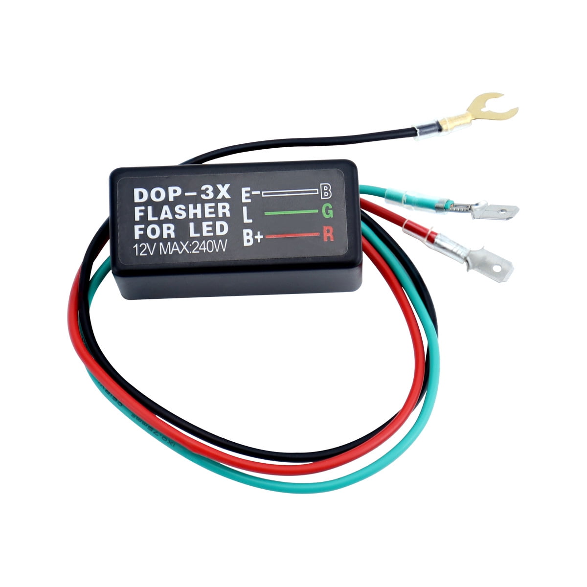 Turn Signals Rocker Switches with Flasher Relays Set Green LED Turn ...