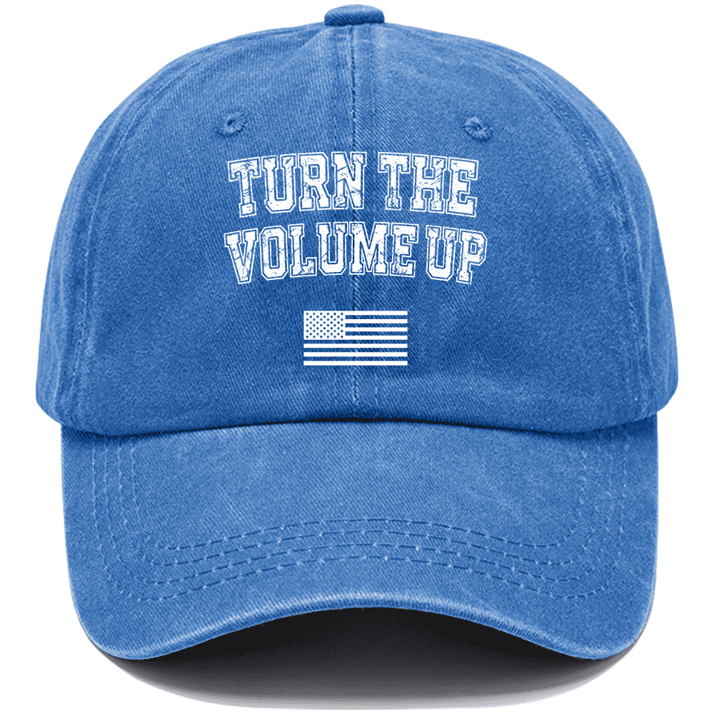 Turn The Volume Up Cap, Turn The Volume Up Hat, Unisex-Adult Baseball ...