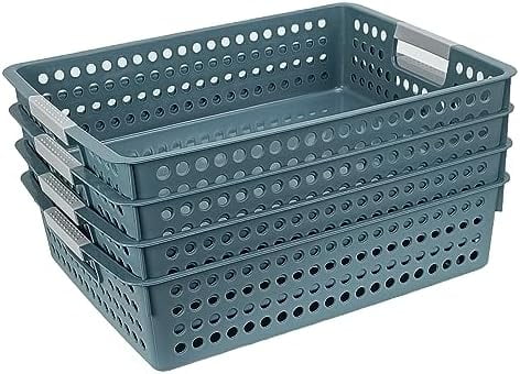 Turn in Trays Classroom, 4Pcs Paper Trays for Classroom, Book Baskets ...