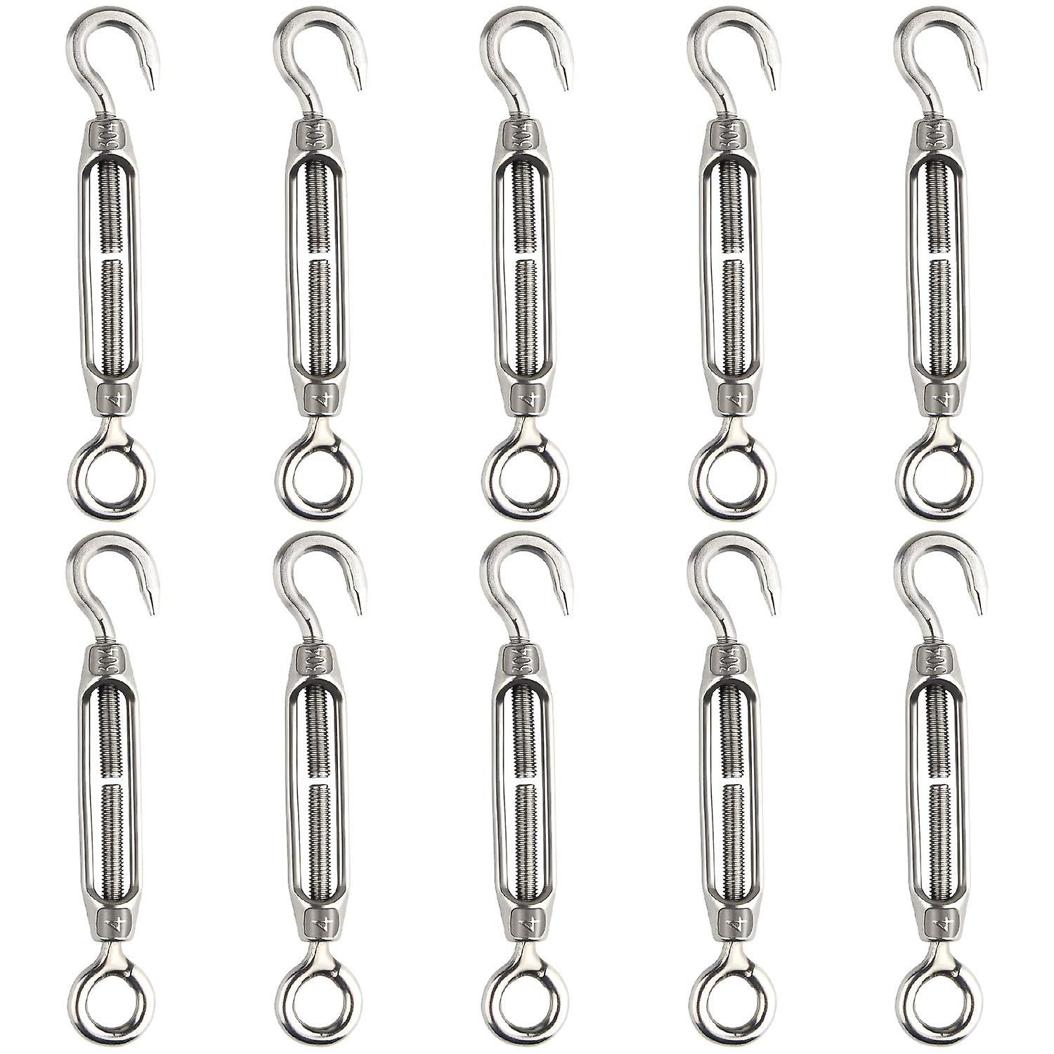 Turnbuckle Cable Puller 304 Hook and Eye Adjustable Turnbuckle M4 ...