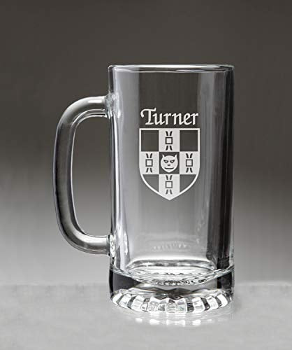 Turner Irish Coat of Arms Glass Beer Mug (Sand Etched) - Walmart.com