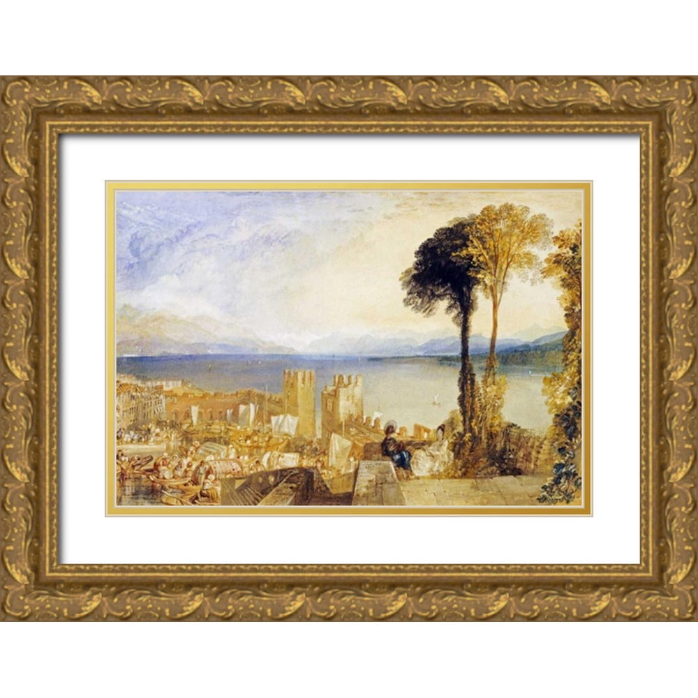 Turner, Joseph M.W. 32x23 Gold Ornate Wood Framed with Double Matting ...
