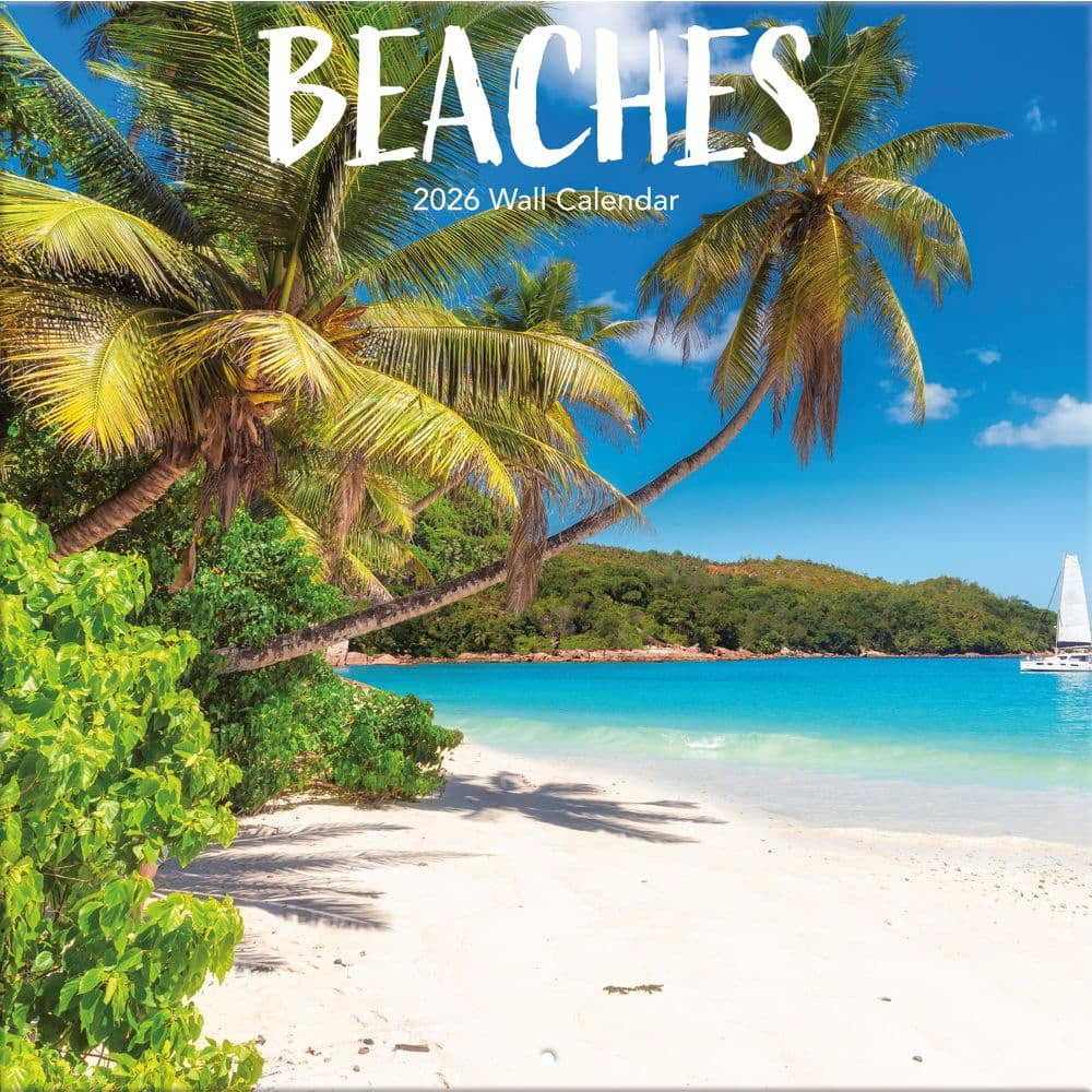 Turner Licensing, Beaches 2026 Wall Calendar - Walmart.com