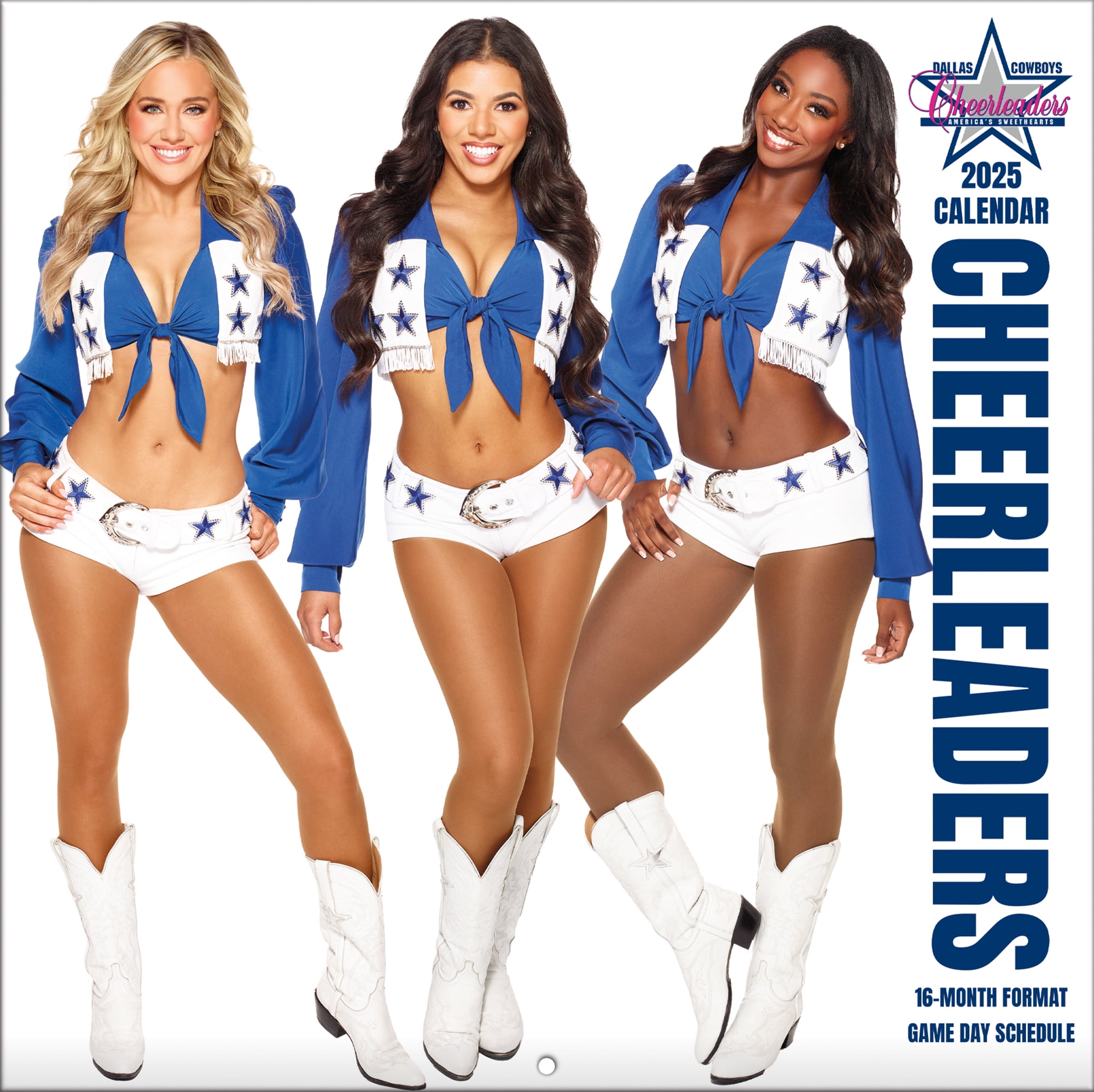Dallas Cowboys 2025 12" x 12"-Cheerleaders Cameo Wall Calendar - Walmart.com