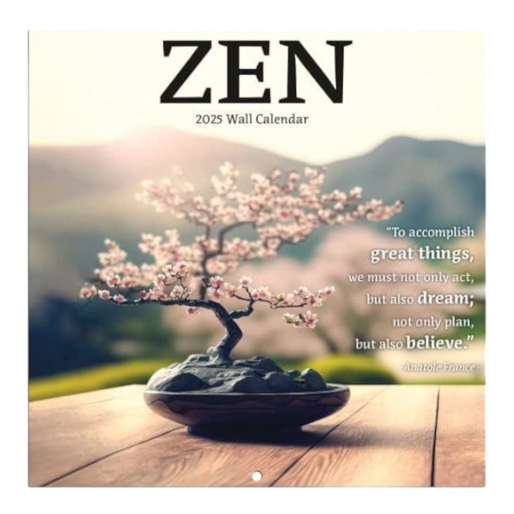 Turner Licensing, Zen Photo 2025 Mini Wall Calendar - Walmart.com