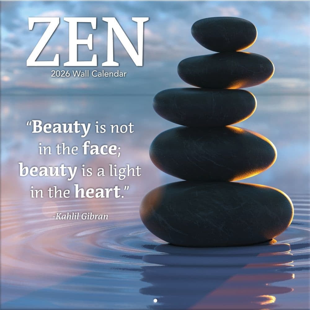 Turner Licensing, Zen Photo 2026 Wall Calendar, 12'' X 12'', 12-Month ...