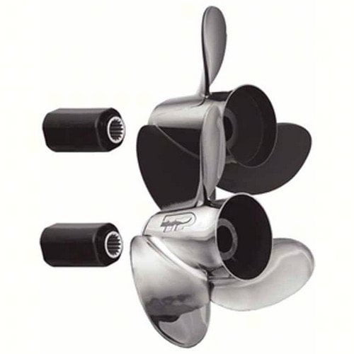 Turning Point Propellers 21431311 Hustler Boat Propeller 14 x 13, 3 Blade Aluminum Right-Hand ...
