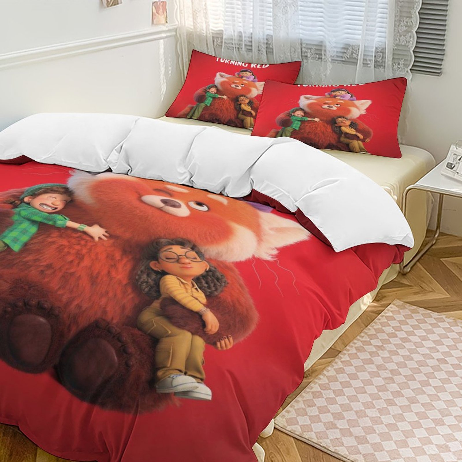 Turning R-e 3 Piece Comforter Bedding 1 Set Super Soft Quilt Cover with ...