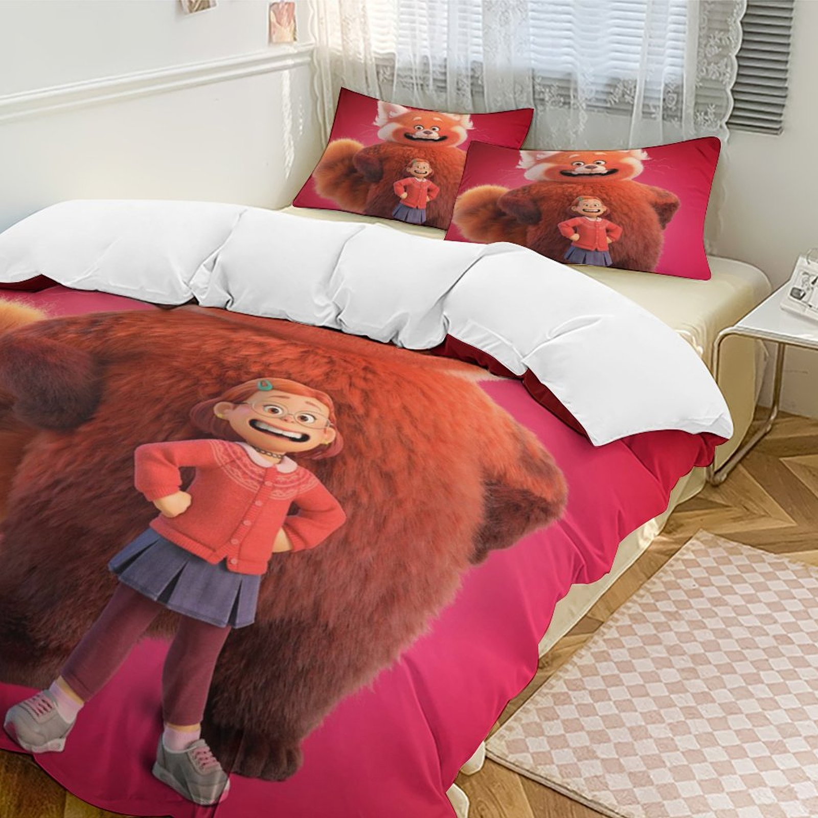 Turning R-e 3 Piece Comforter Bedding 1 Set Super Soft Quilt Cover with ...