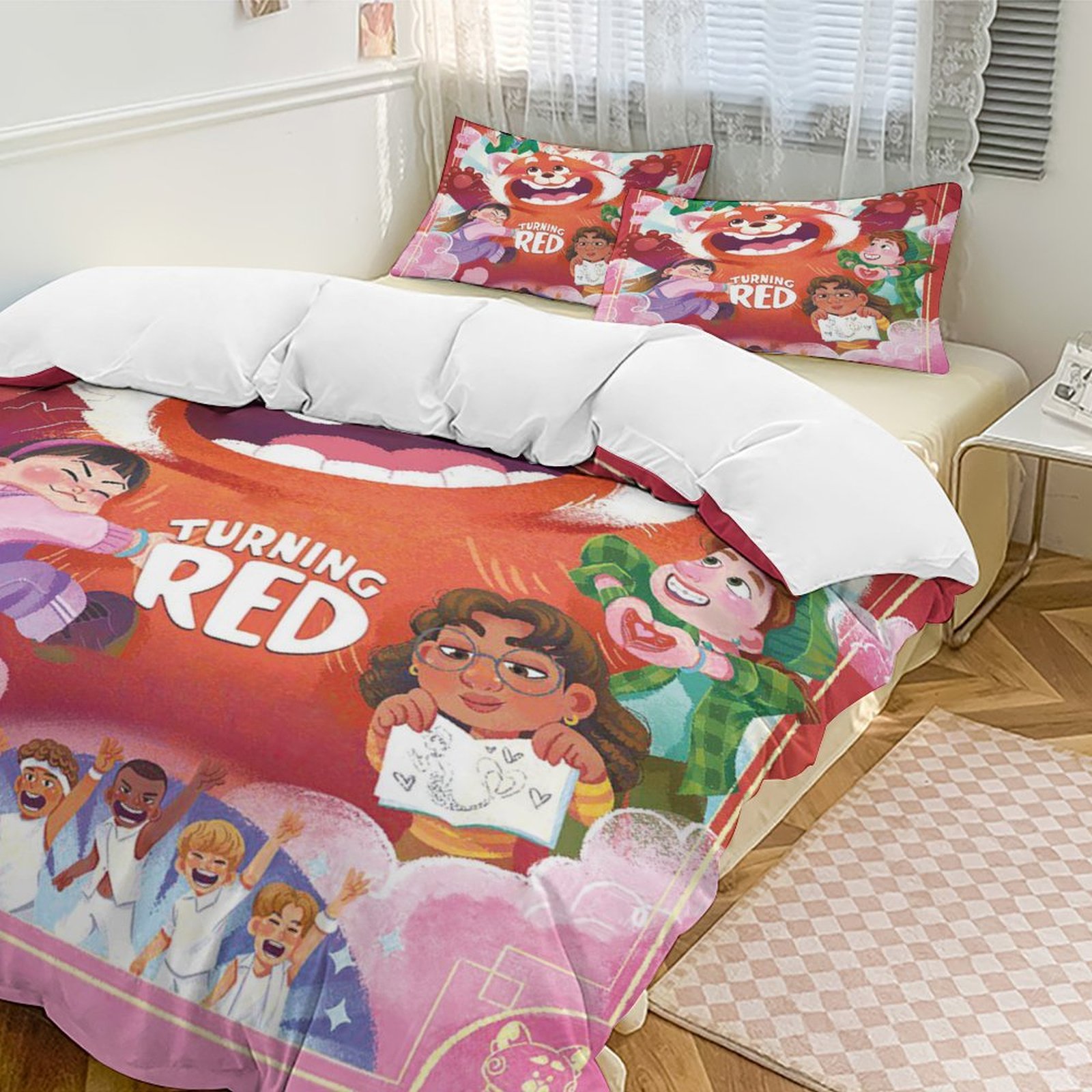 Turning R-e 3 Piece Comforter Bedding 1 Set Super Soft Quilt Cover with ...