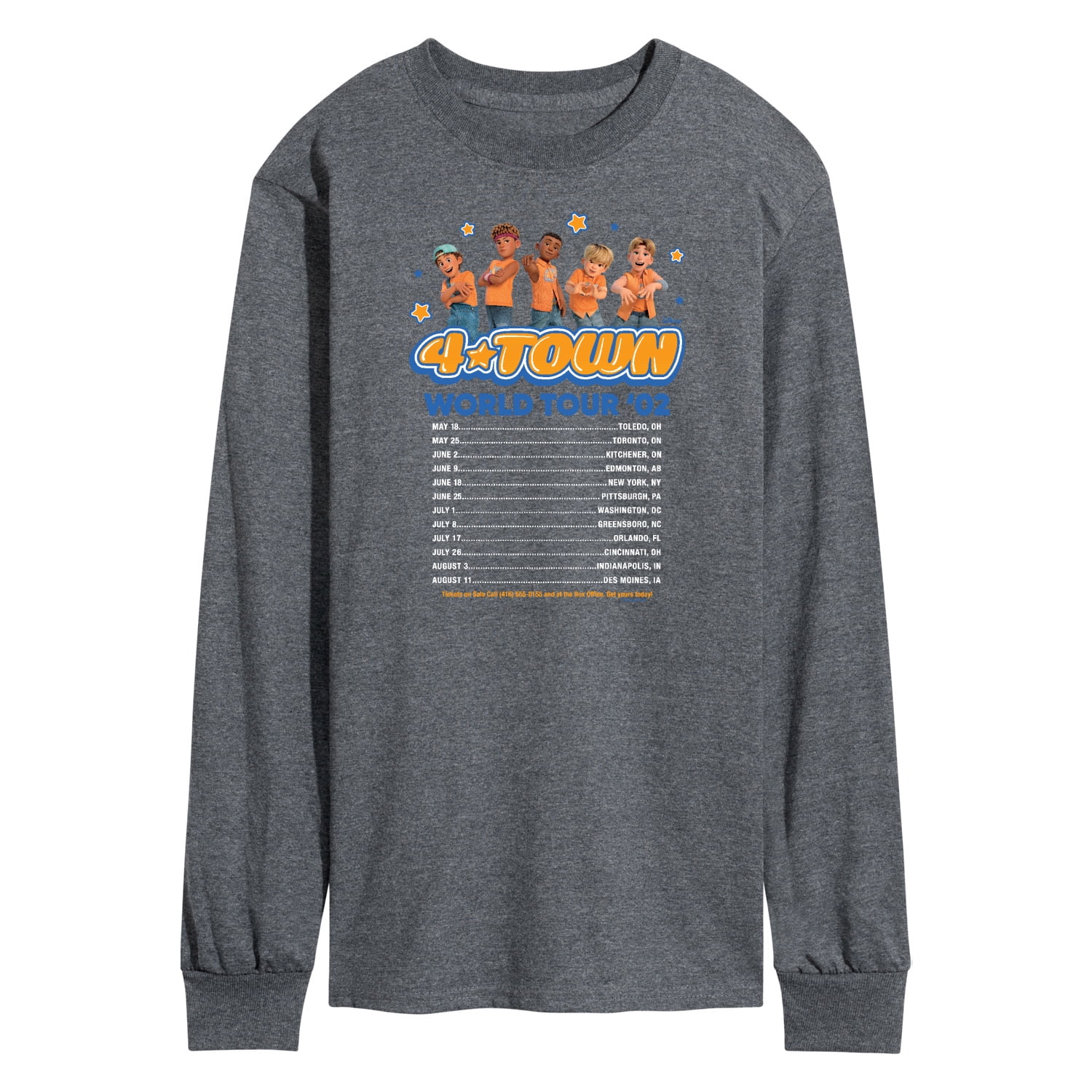 Turning Red - 4 Town World Tour - Men's Long Sleeve T-Shirt - Walmart.com