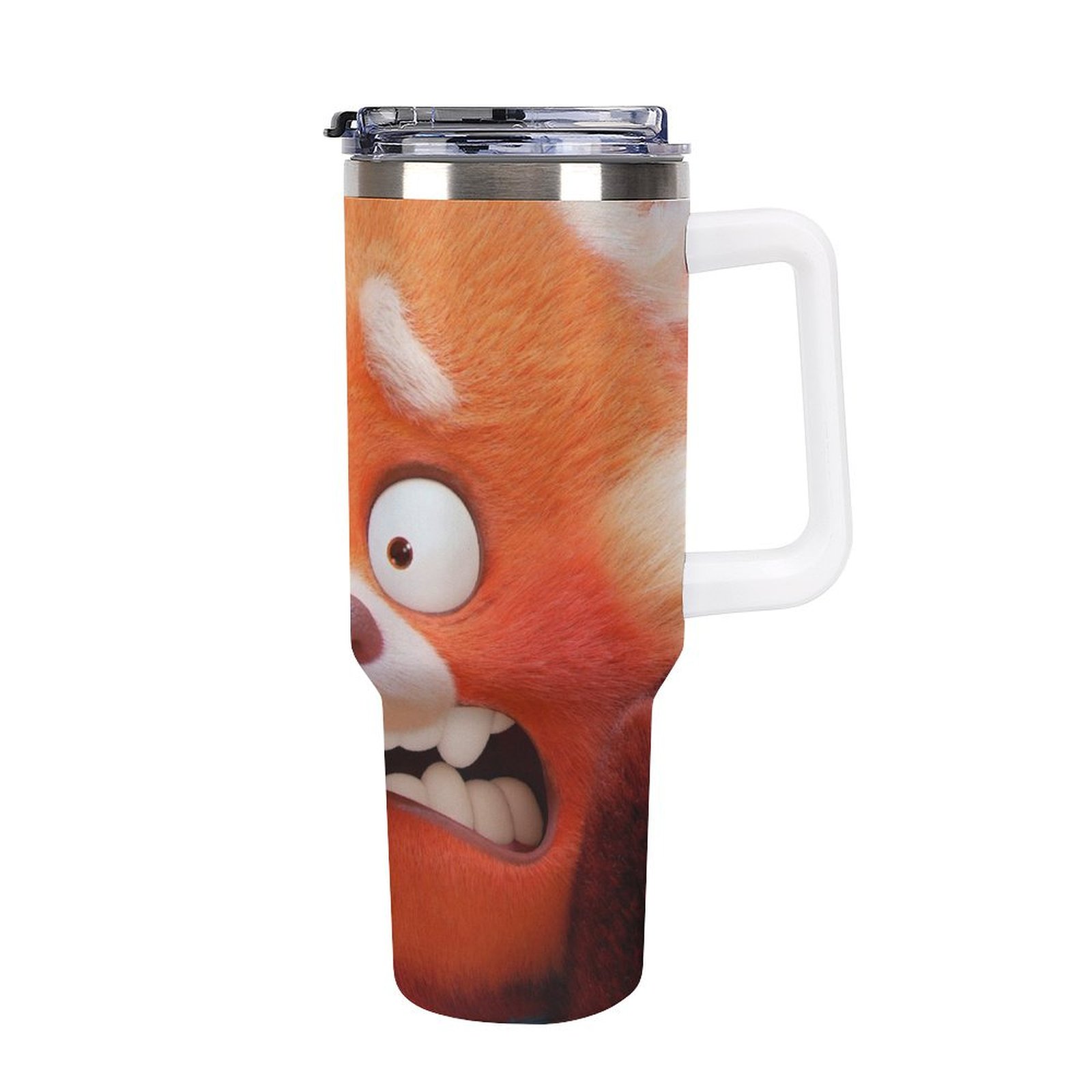Turning Red 40 Oz Tumbler with Handle And Straw, Stainless Steel Double ...