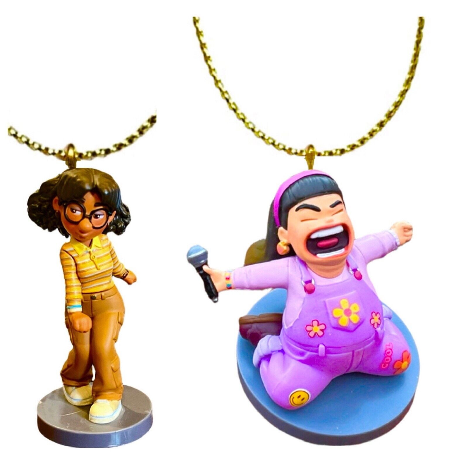 Turning Red Abby & Priya Ornament Set 3” PVC Figure Figurine Charm Mei ...
