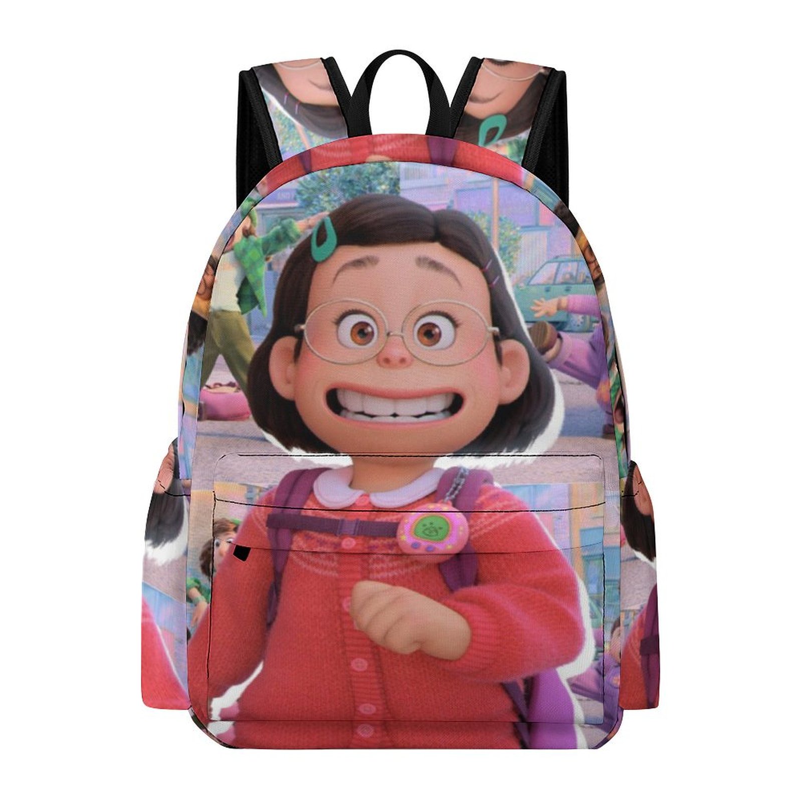Turning Red Animated Adjustable Laptop Backpack Daypack Satchel Bookbag ...
