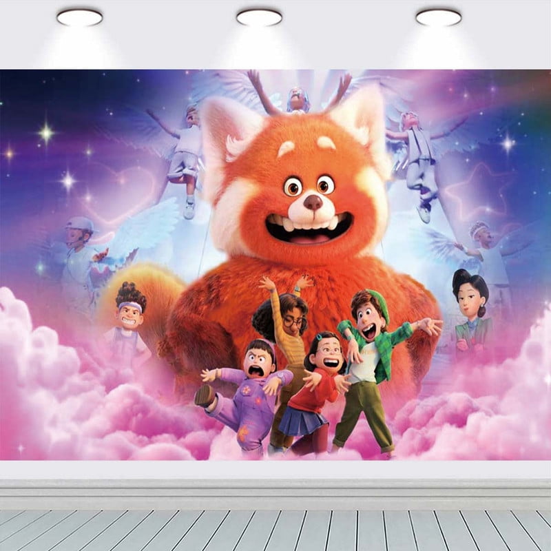 Turning Red Background Backdrop Party Supplies Taspestry Wall Decor ...