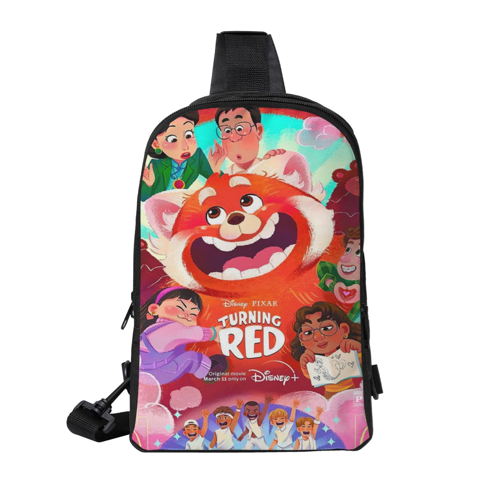 Turning Red Crossbody Sling Bag for Adults – Compact Chest Backpack for ...