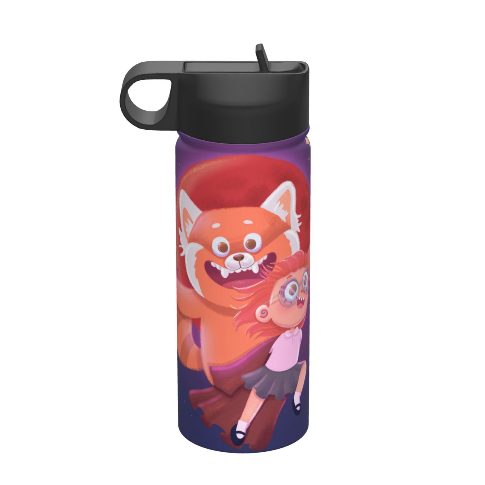 Turning Red Insulated Water Bottle, 18oz Vacuum Stainless Steel Sports ...