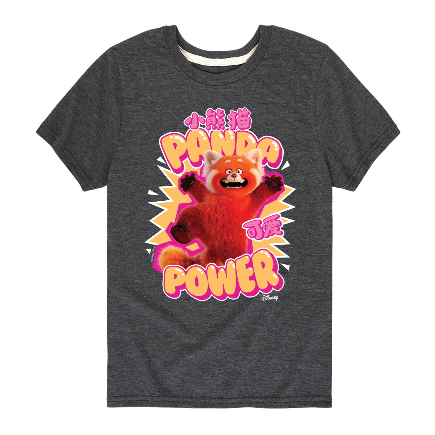 Turning Red - Panda Power - Youth Short Sleeve Graphic T-Shirt ...