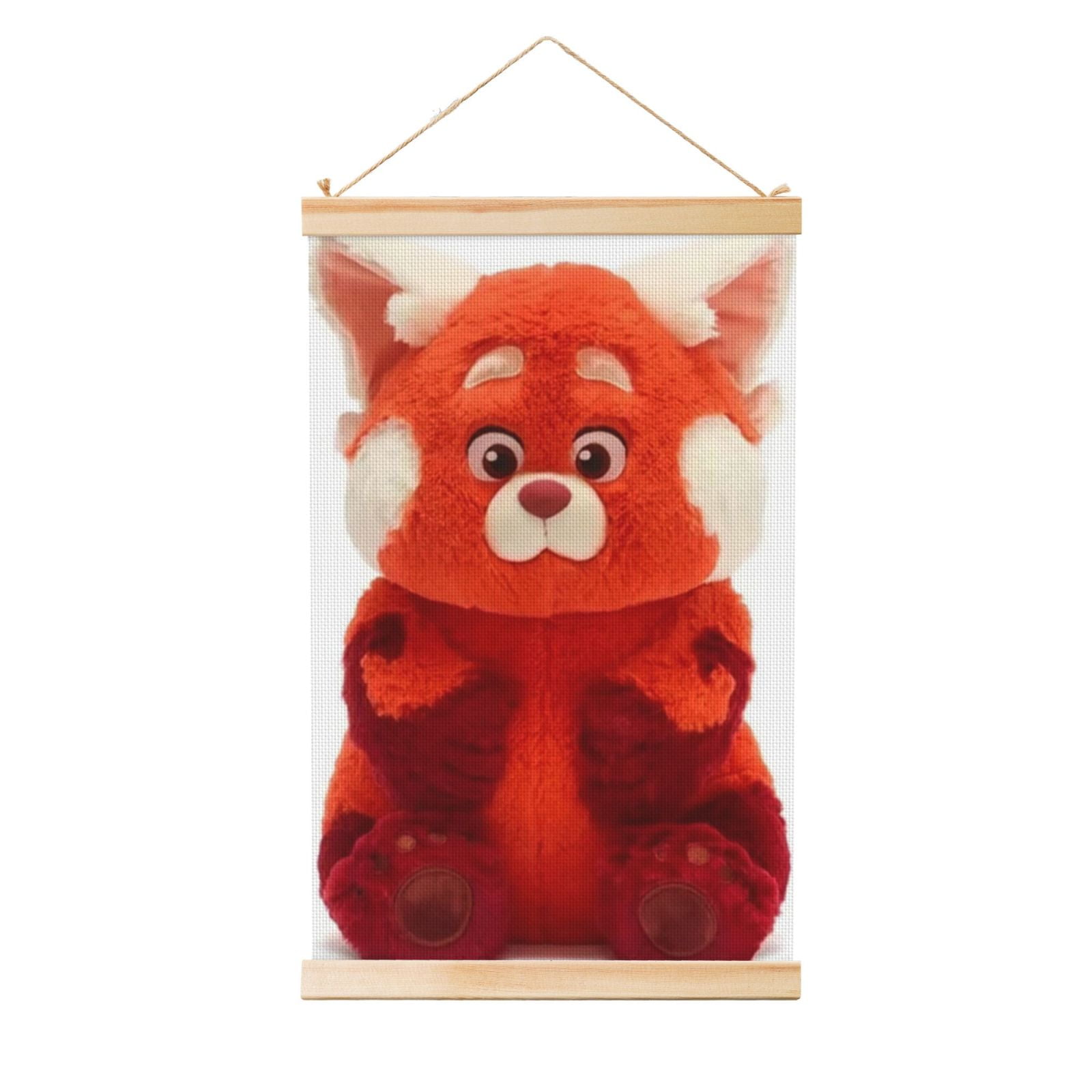 Turning Red Poster Canvas Wooden Shaft Hanging Poster Home Decor ...